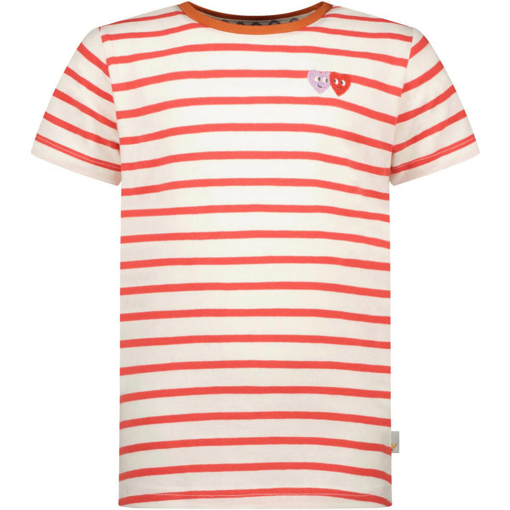 Moodstreet gestreept T-shirt rood/wit | wehkamp