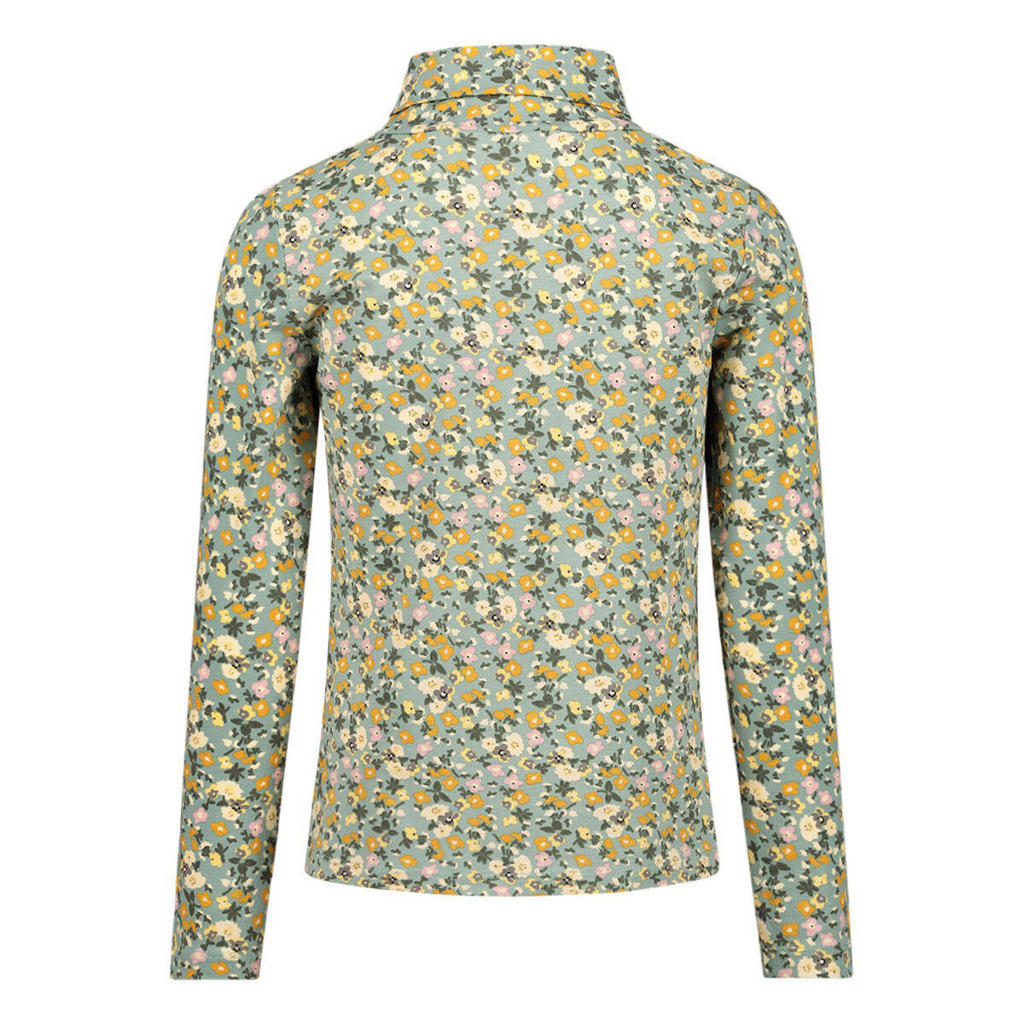 NAME IT gebloemde top NKFKAREN lichtblauw/groen | wehkamp