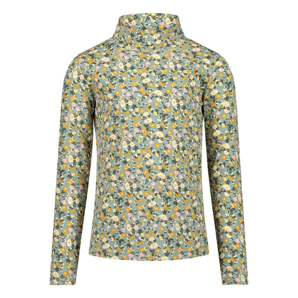 NAME IT gebloemde top NKFKAREN lichtblauw/groen | wehkamp
