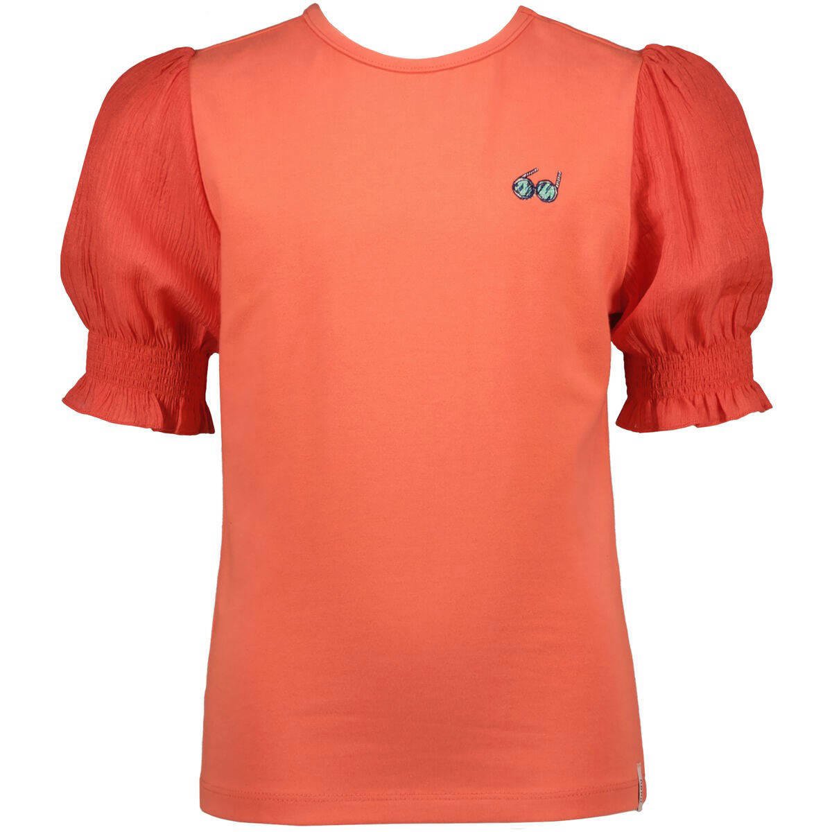 NONO top met pofmouwen oranje | wehkamp