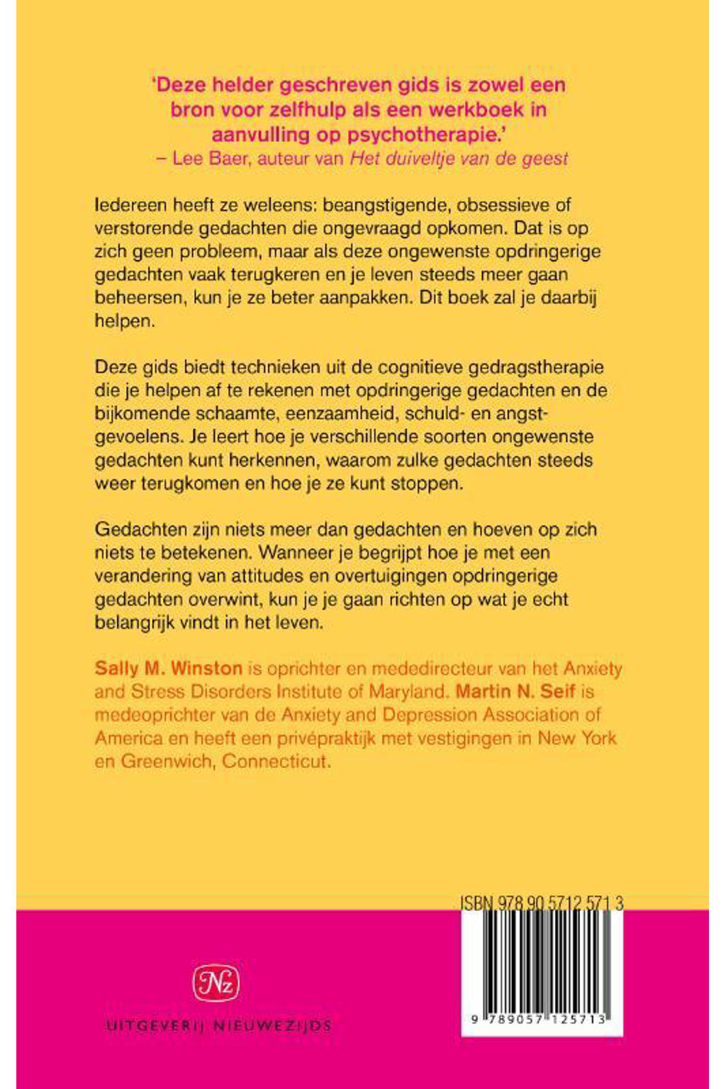 Sally M. Winston en Martin N. Seif Opdringerige gedachten overwinnen ...