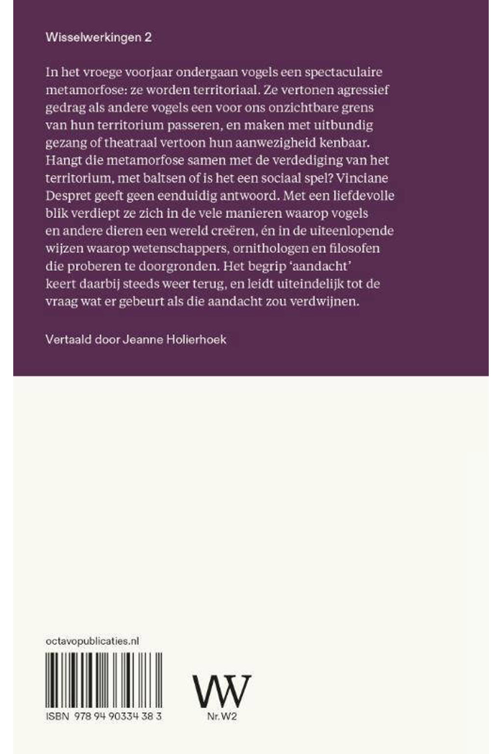 Vinciane Despret Leven als een vogel | wehkamp