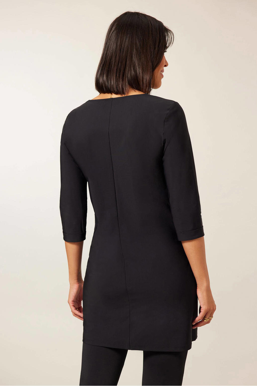 Miss Etam tuniek Valerie van travelstof zwart | wehkamp