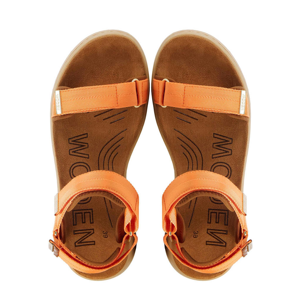 Woden Line sandalen oranje kopen? | Morgen in huis | wehkamp
