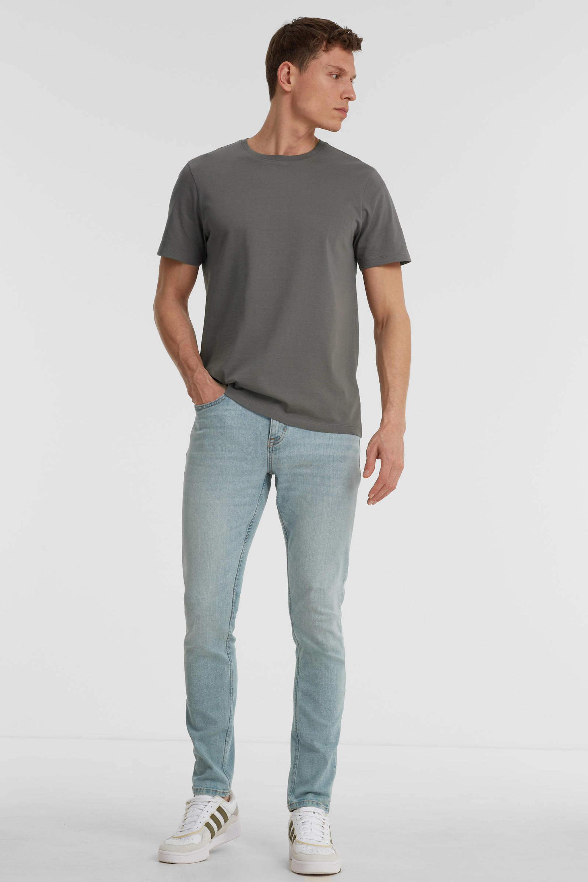 Anytime Skinny Jeans Lichtblauw Wehkamp