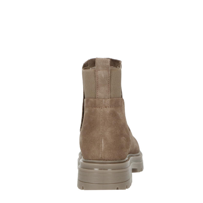 Foot Focus Moira suede chelsea boots taupe | wehkamp