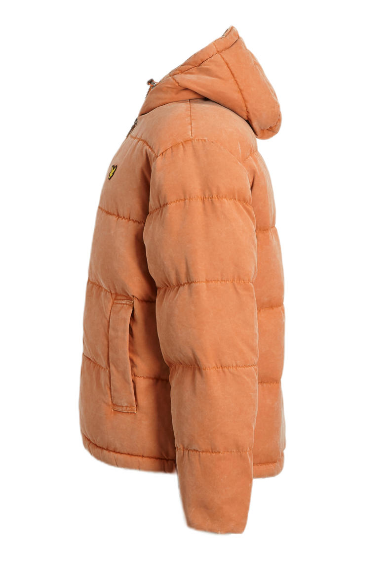 Lyle & Scott gewatteerde jas victory orange | wehkamp
