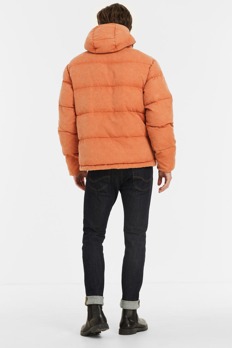Lyle & Scott gewatteerde jas victory orange | wehkamp
