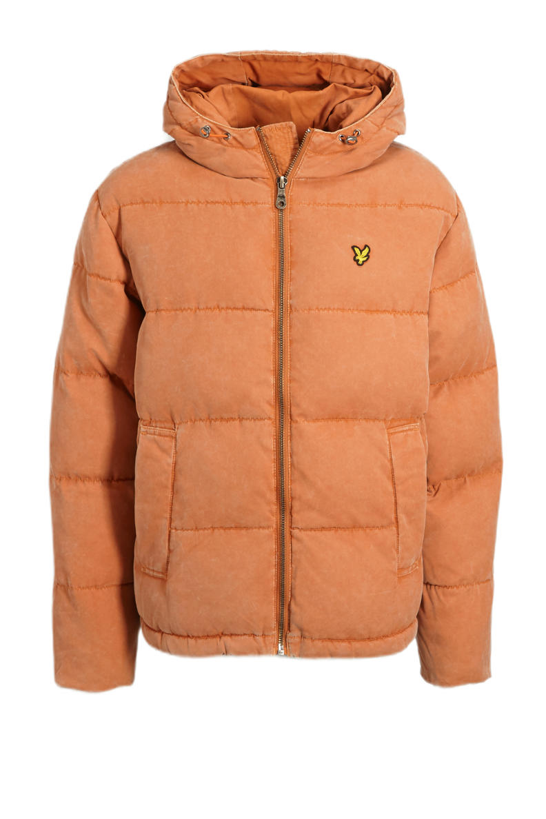 Lyle & Scott gewatteerde jas victory orange | wehkamp