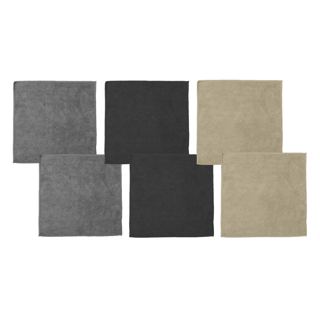 DDDDD microvezeldoek (set van 6) (30x30 cm) | wehkamp