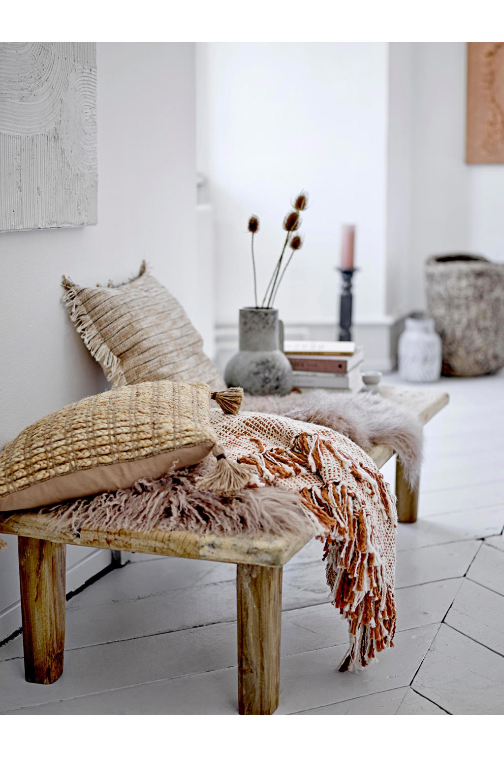 Bloomingville binnen- en buitensierkussen Febbie (45x45 cm) | wehkamp