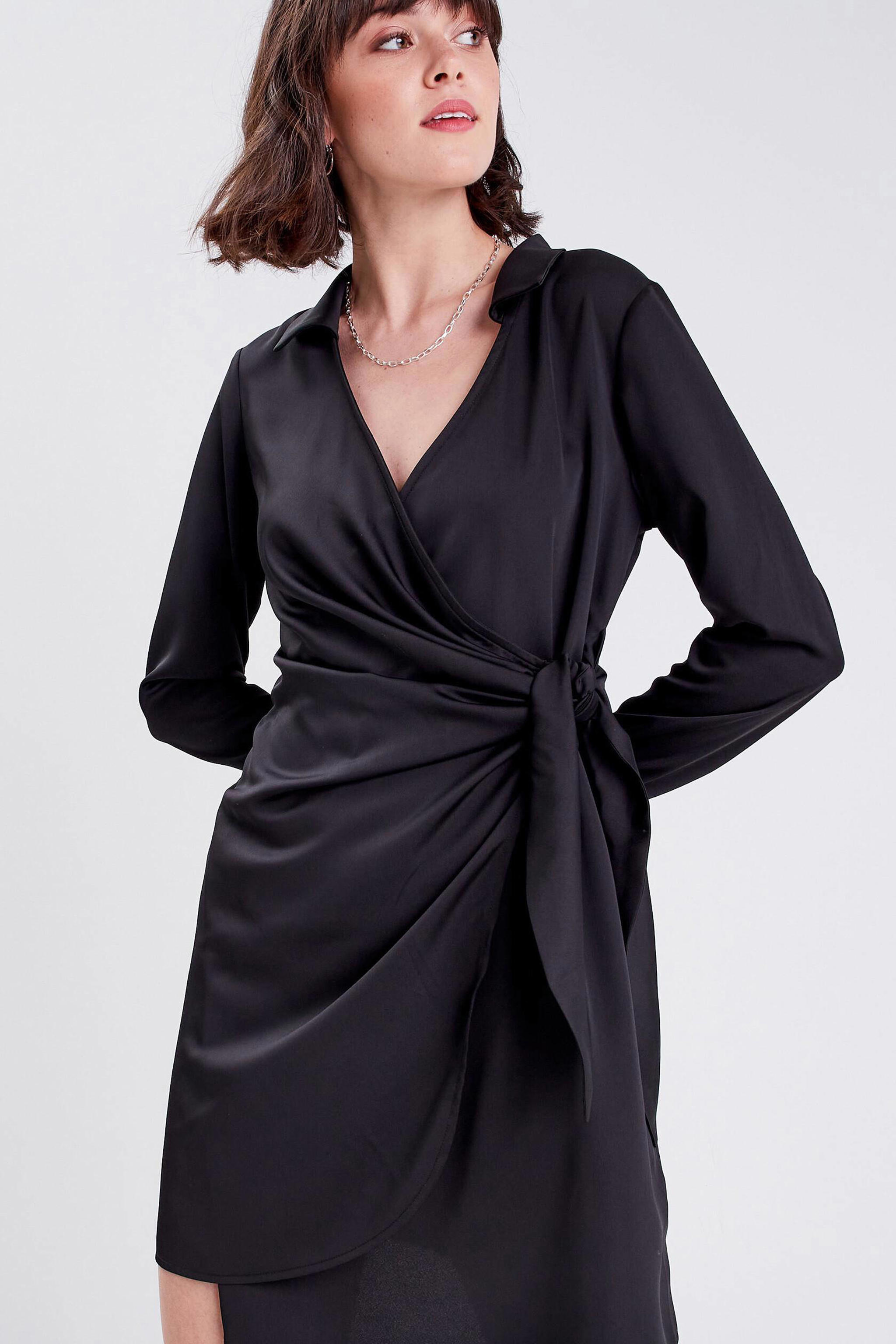 Cache Cache overslagjurk zwart | wehkamp