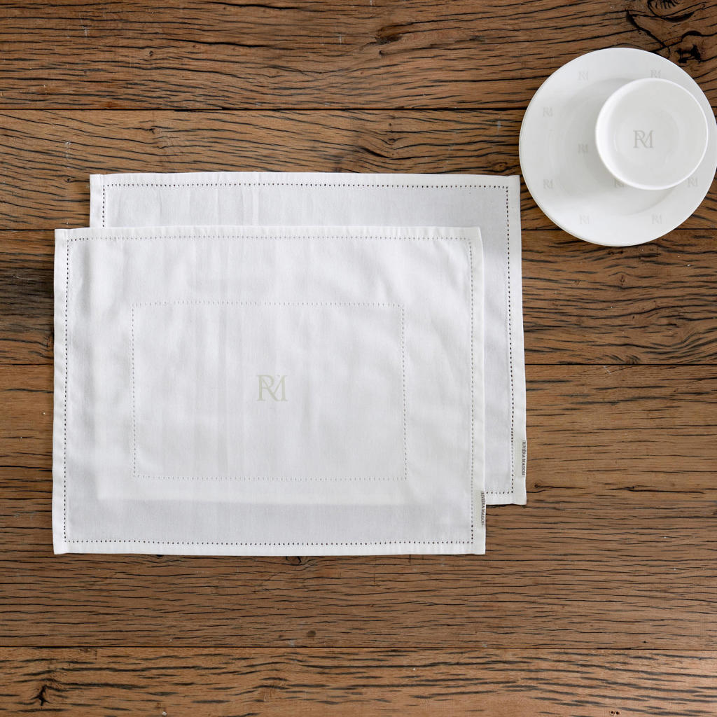 Riviera Maison placemat Monogram (set van 2) | wehkamp