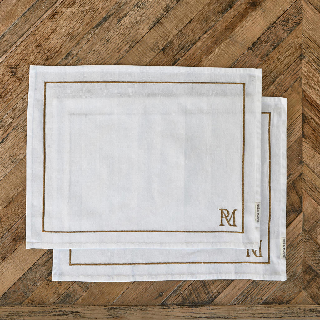 Riviera Maison placemat Elegant Monogram (set van 2) | wehkamp