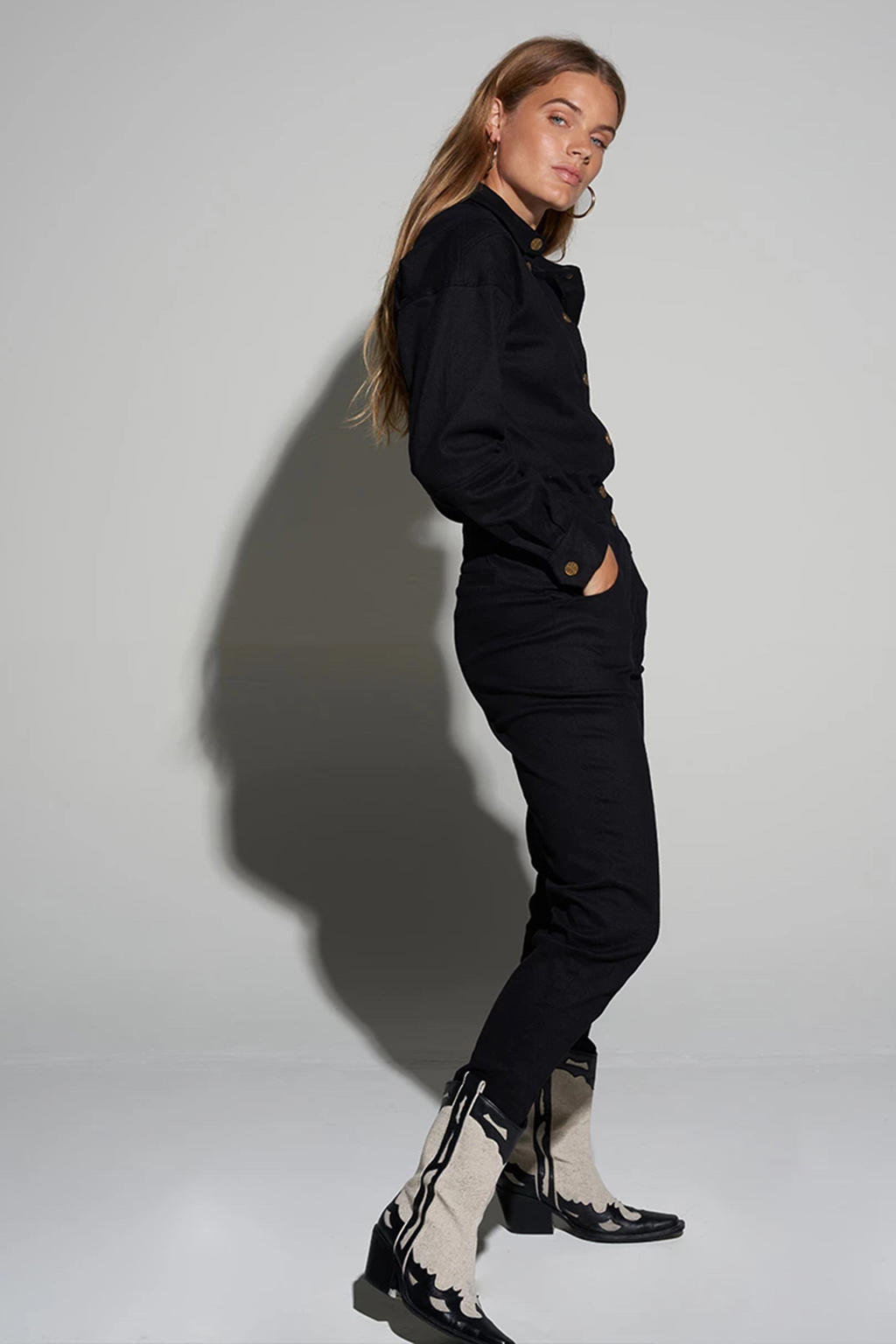 HARPER & YVE jumpsuit Yael zwart | wehkamp