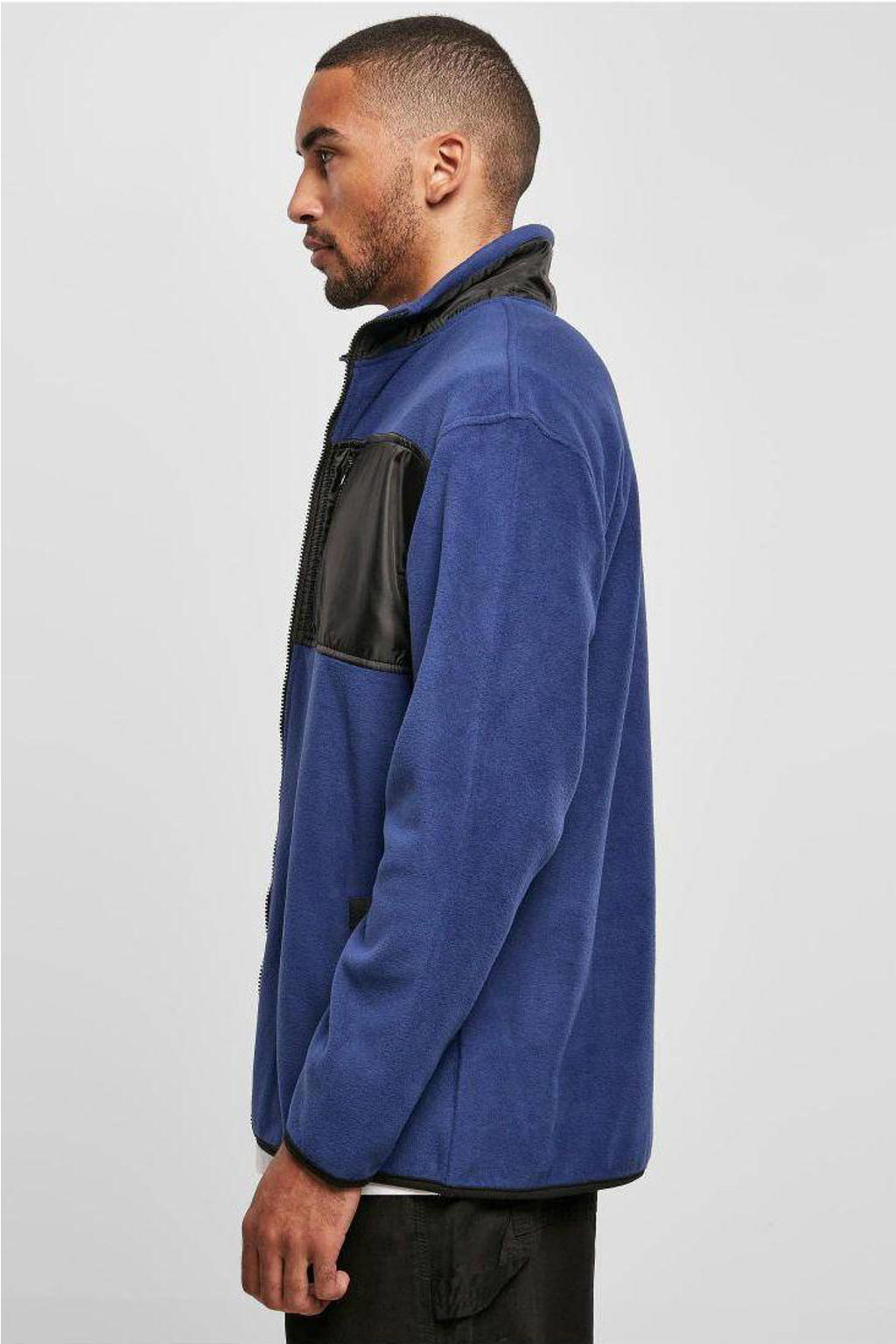 Urban Classics fleece jack spaceblue | wehkamp