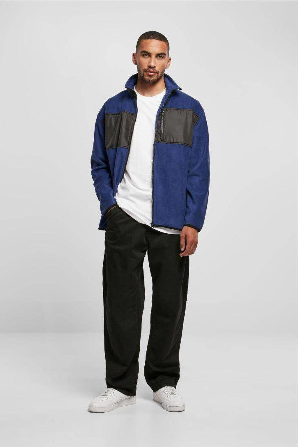 Urban Classics fleece jack spaceblue | wehkamp