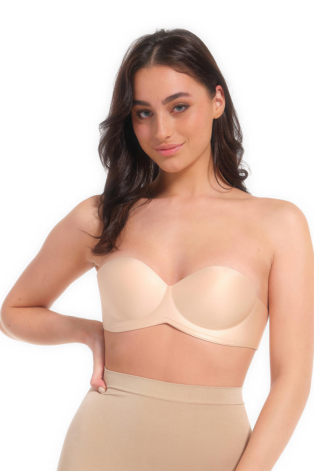 MAGIC Bodyfashion voorgevormde strapless plak bh Wing Bra beige | wehkamp