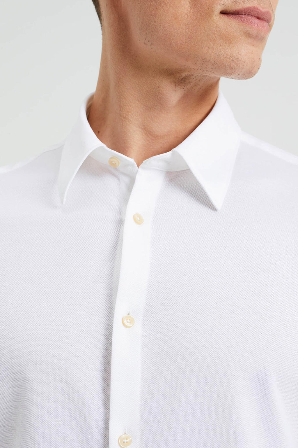 Van Gils slim fit overhemd wit | wehkamp