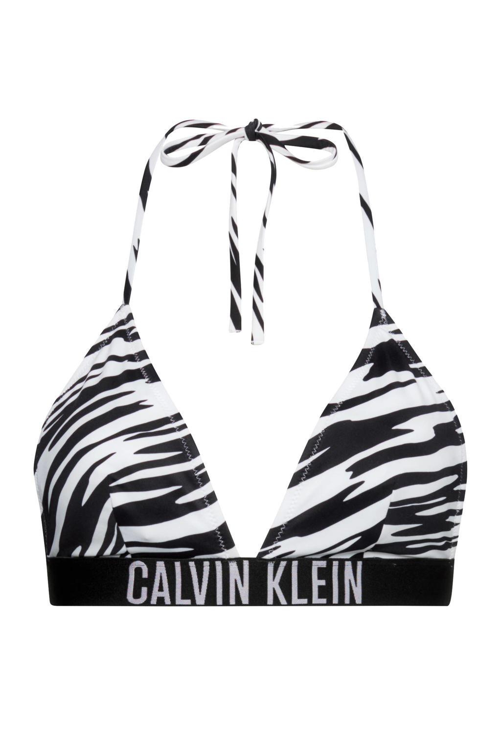 Calvin Klein Voorgevormde Triangel Bikinitop Zwartwit Wehkamp