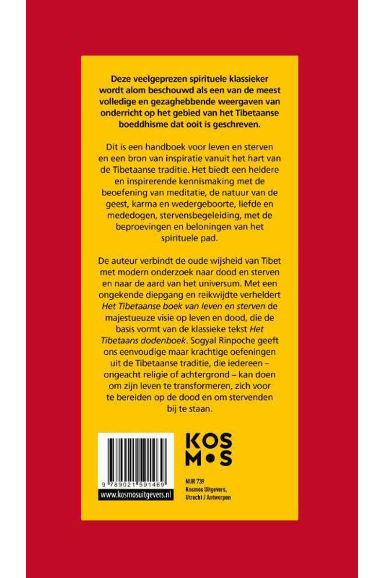 Sogyal Rinpoche Het Tibetaanse boek van leven en sterven | wehkamp