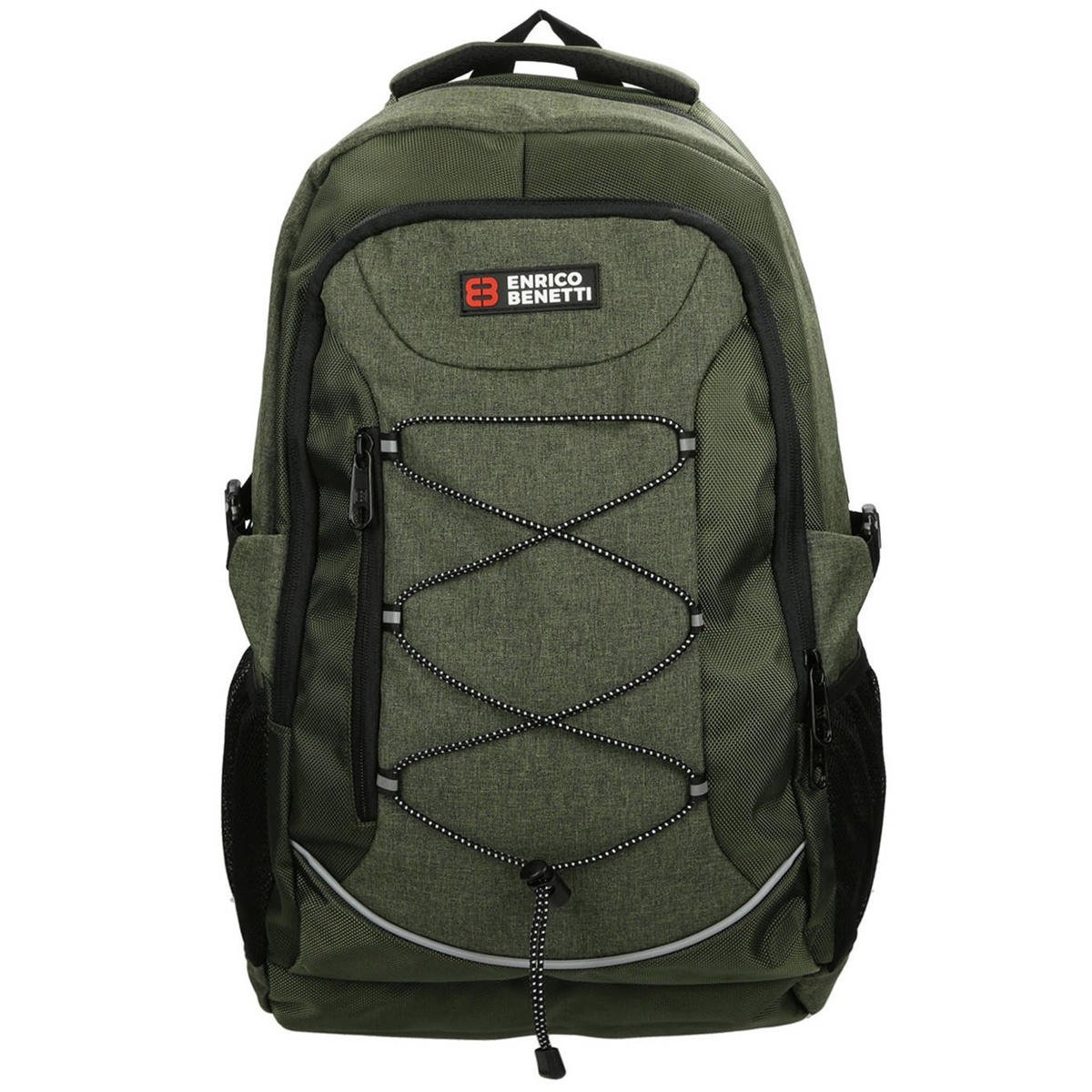 Enrico Benetti 15 inch rugzak Yellow Stone olijfgroen | wehkamp