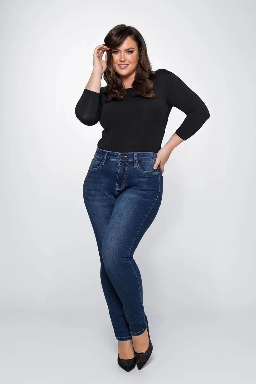 Fox Factor high waist slim fit jeans IRI rocky blue | wehkamp
