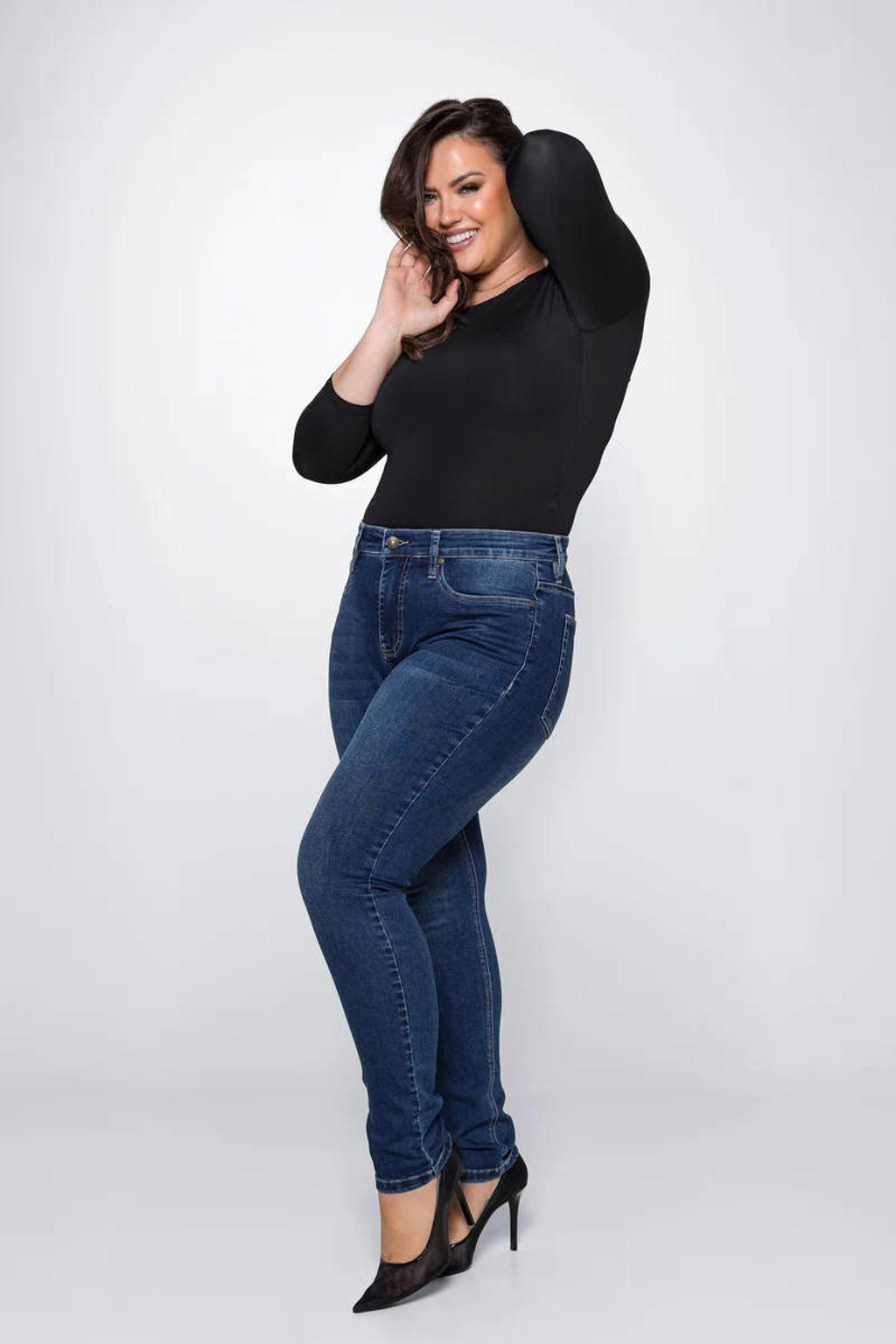 Fox Factor high waist slim fit jeans IRI rocky blue | wehkamp