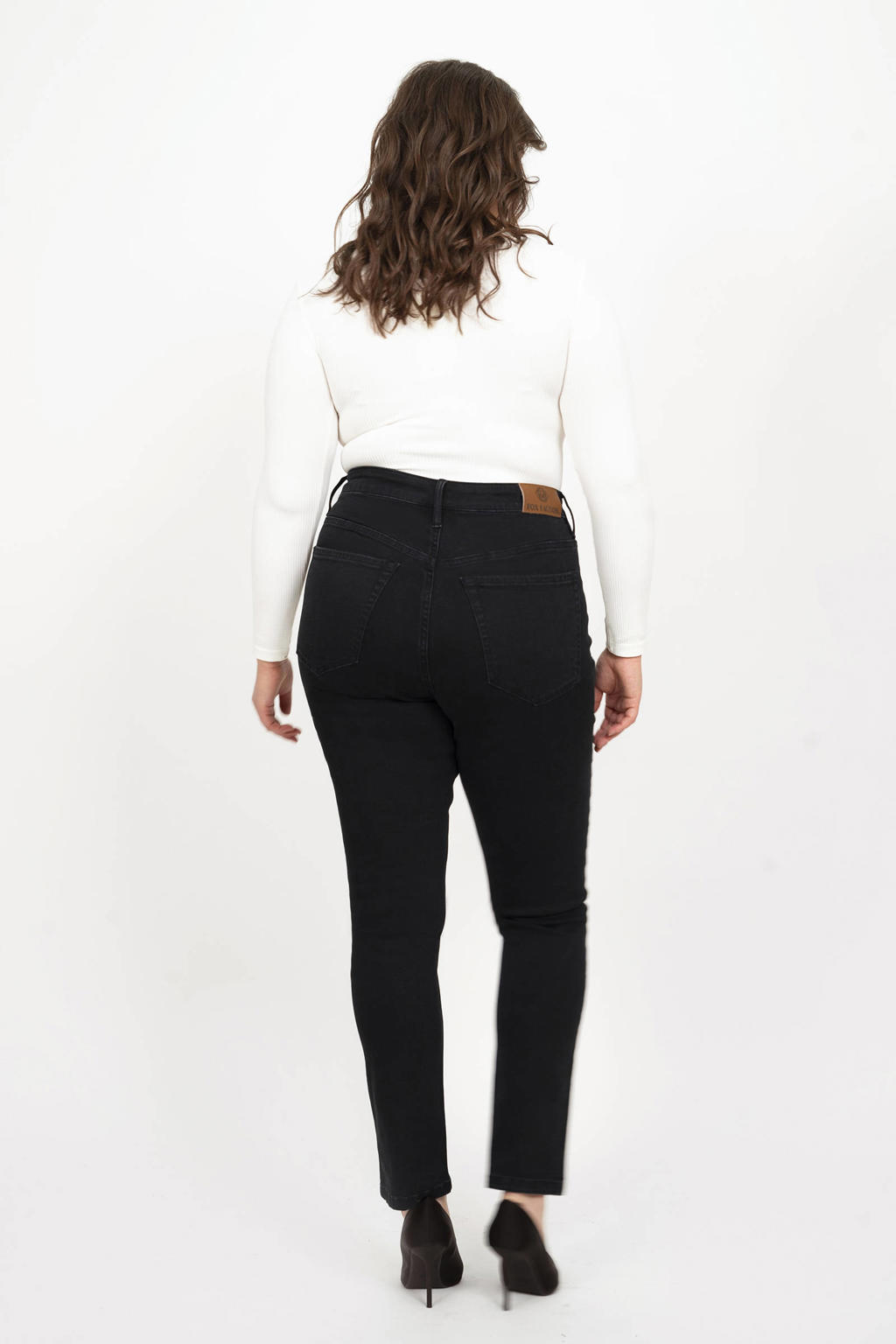 Fox Factor high waist slim fit jeans IRI raven black | wehkamp
