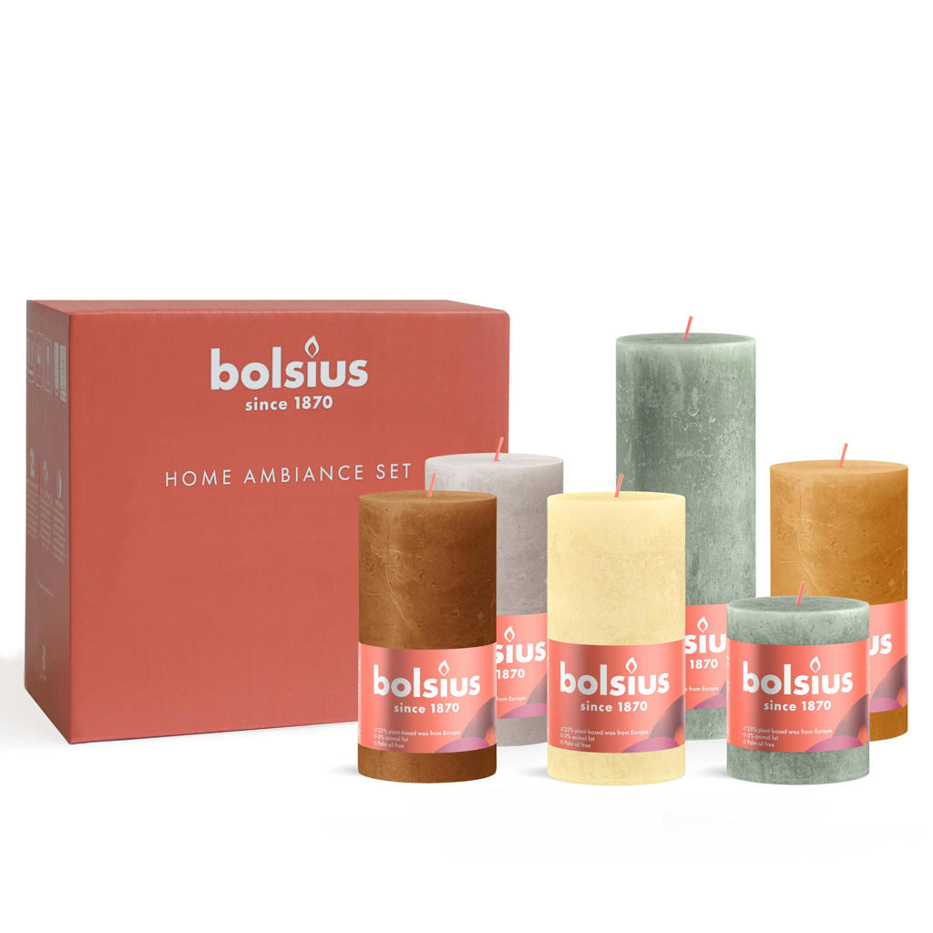 Bolsius kaars Rustiek Nordic Ambiance (set van 6) | wehkamp