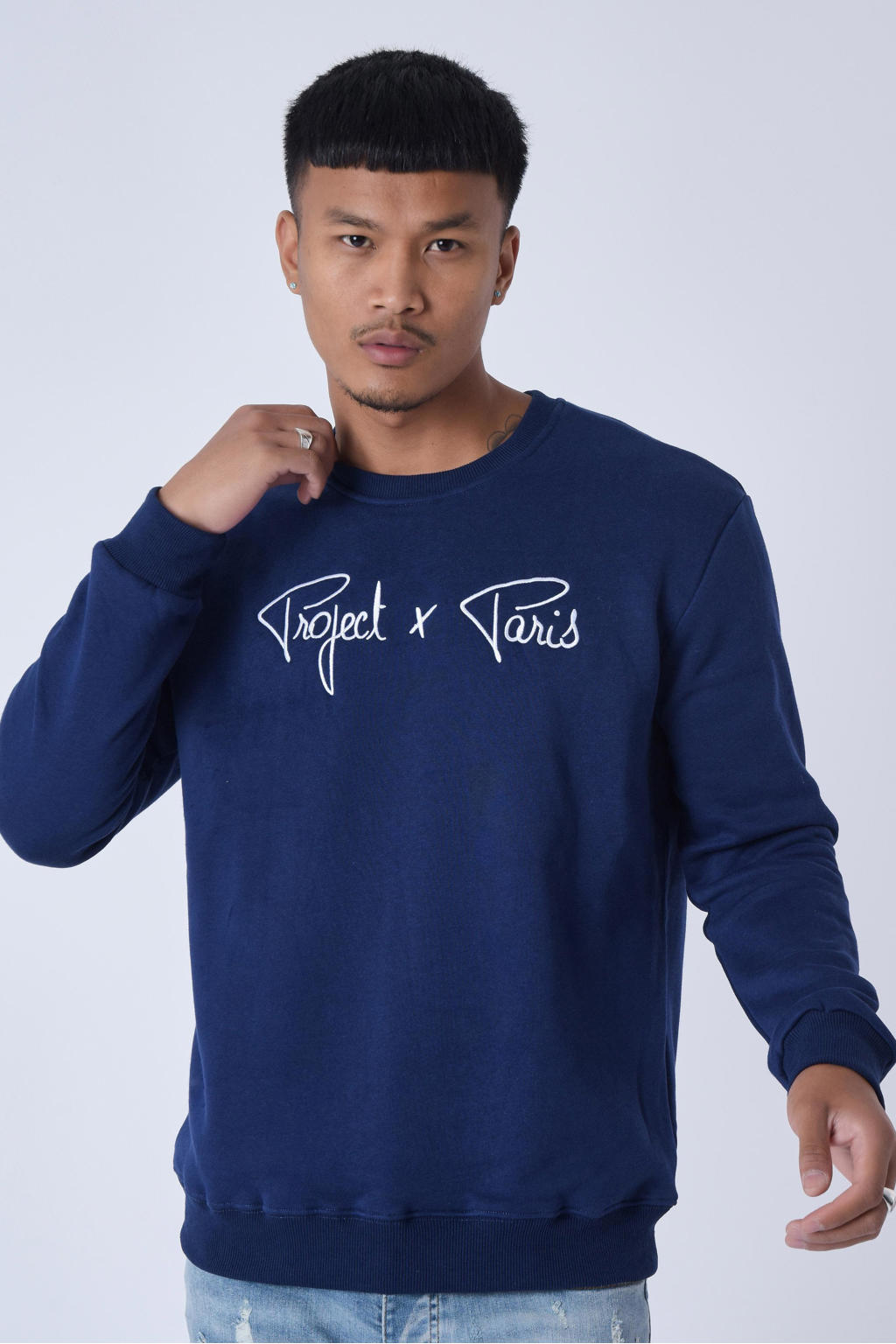 Project X Paris sweater met logo blauw | wehkamp