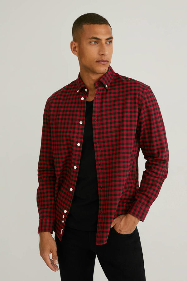 Rode overhemden voor heren online kopen? | Wehkamp
