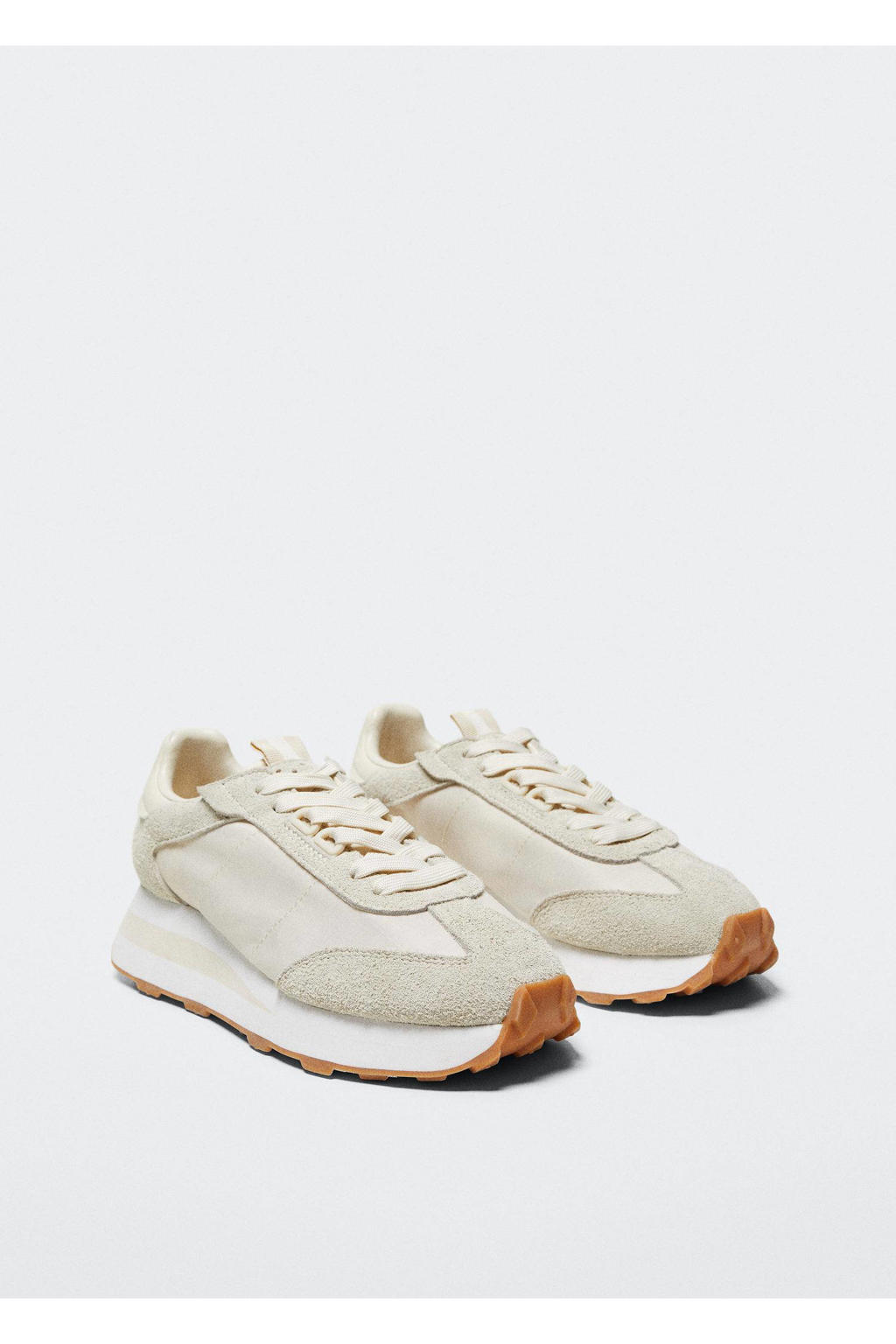 Mango suède sneakers beige | wehkamp