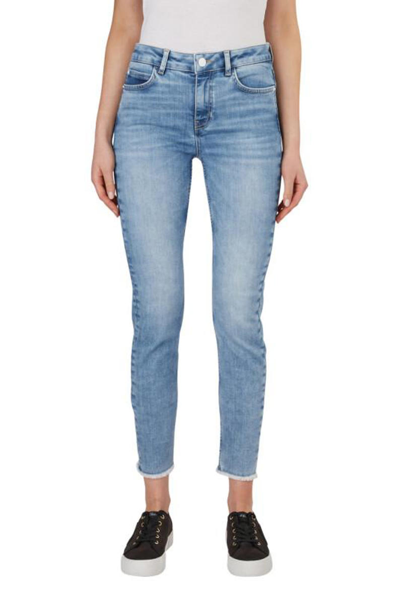 comma casual identity slim fit jeans light denim | wehkamp