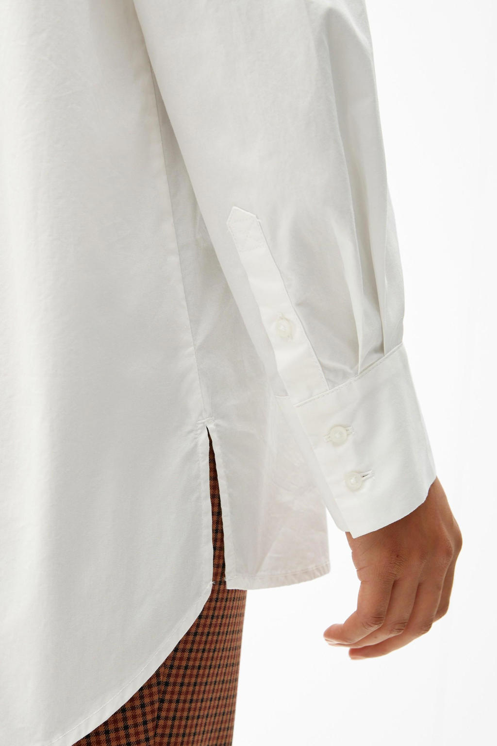 s.Oliver katoenen basis blouse ecru | wehkamp