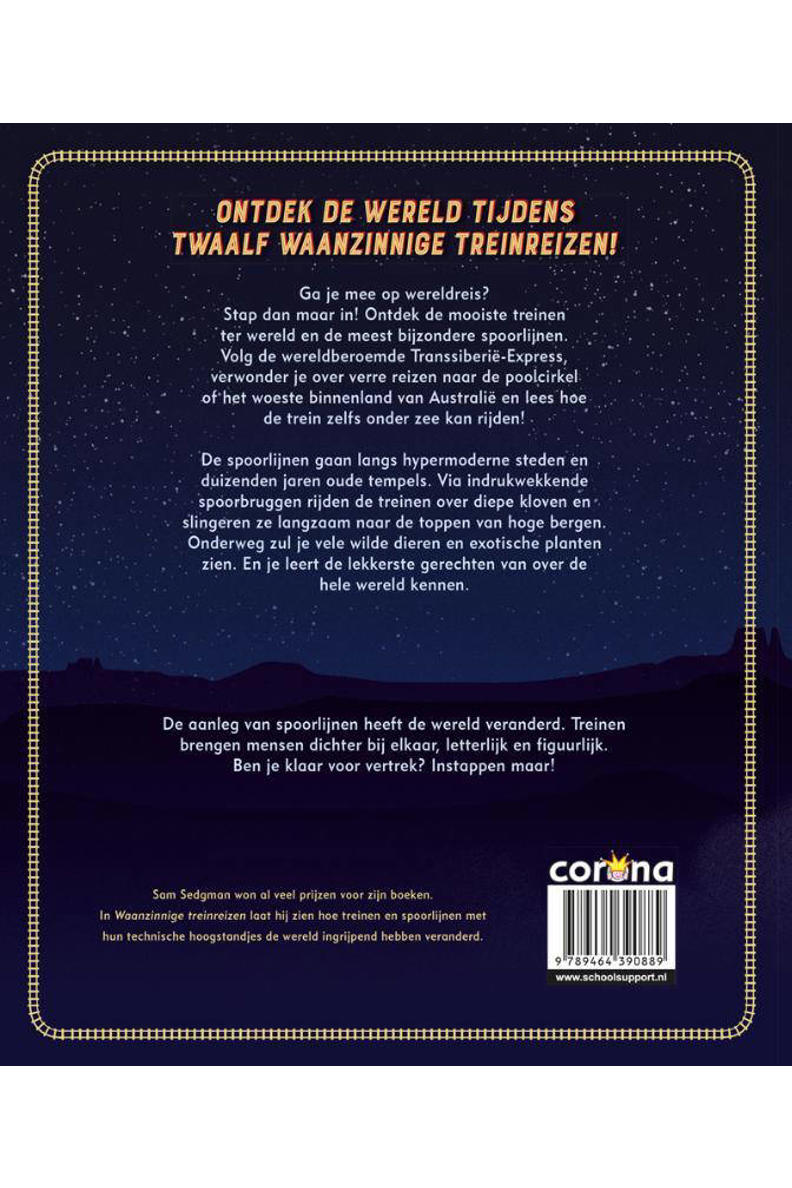 Sam Sedgman Waanzinnige treinreizen | wehkamp