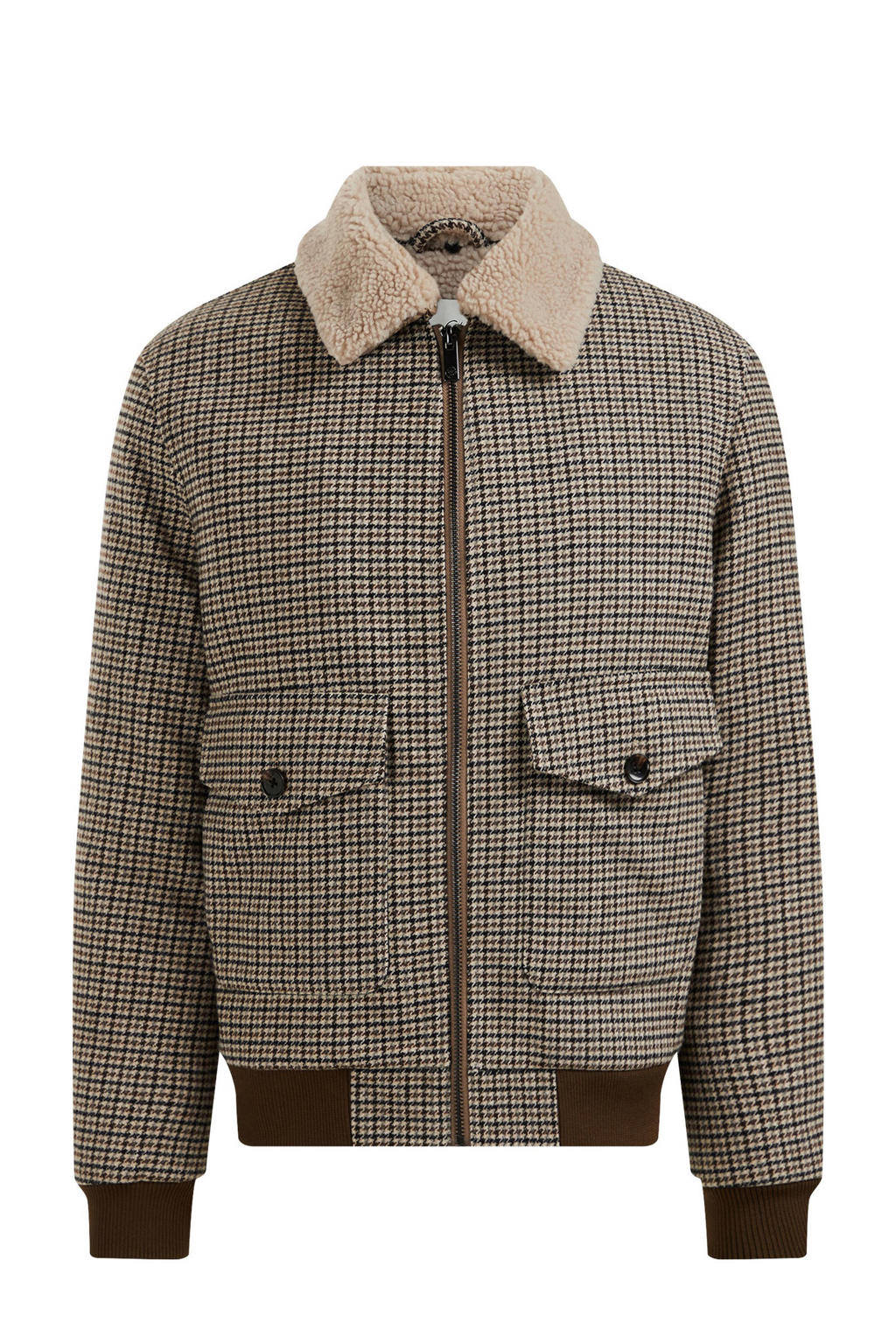 Van Gils geruit bomberjack banana | wehkamp