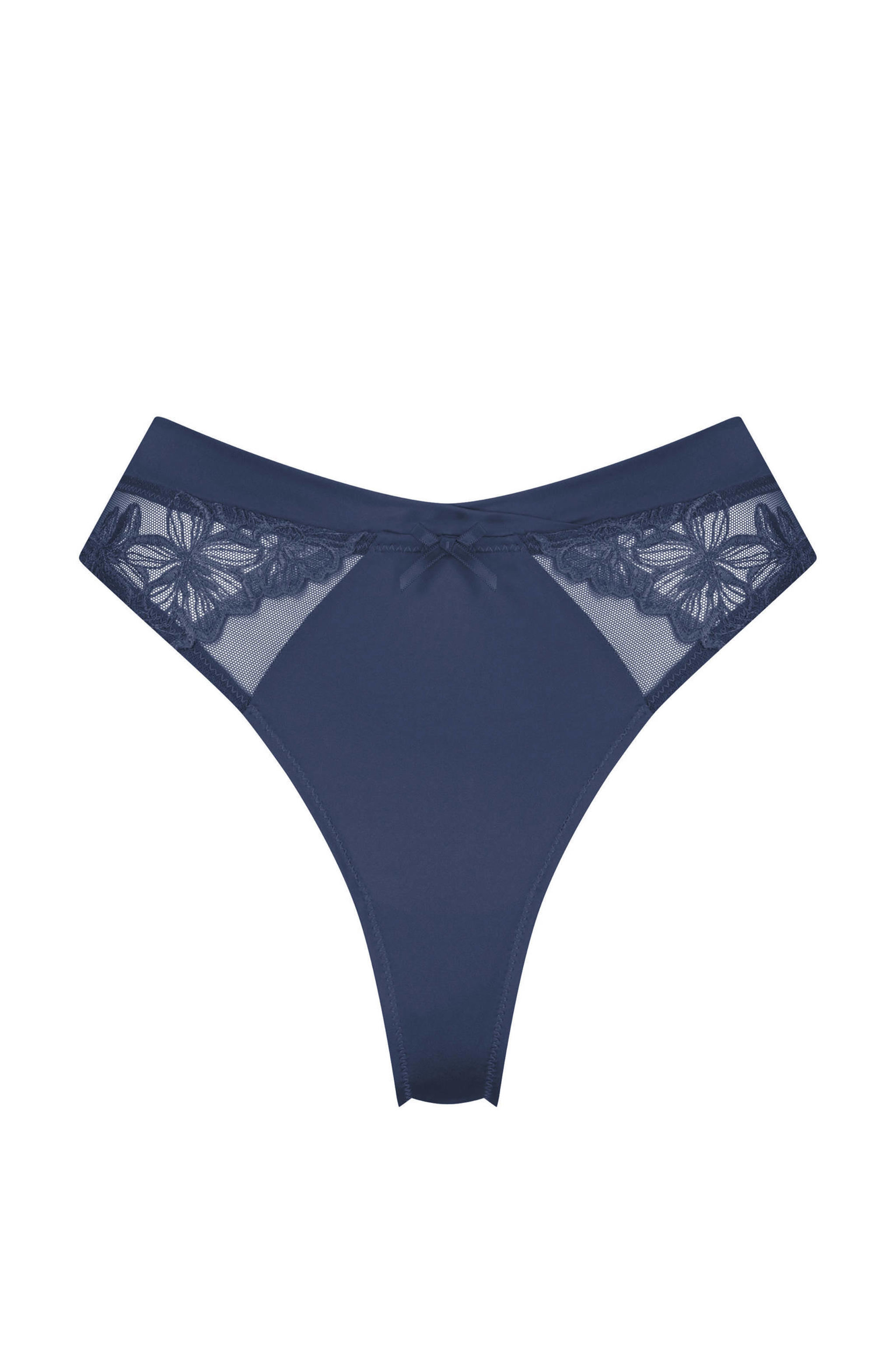 Hunkemöller string Margot donkerblauw | wehkamp
