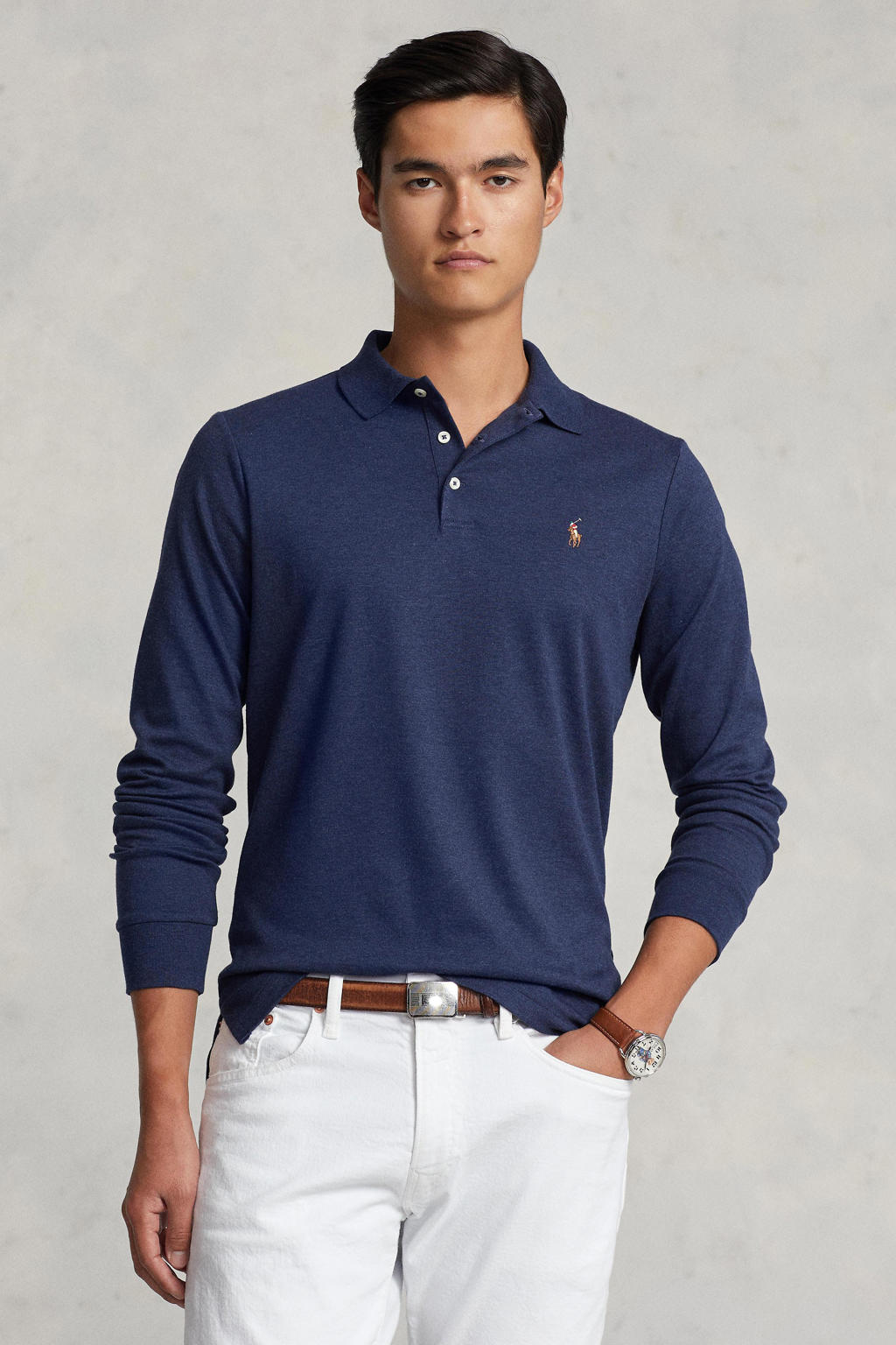 POLO Ralph Lauren polo spring navy heather | wehkamp