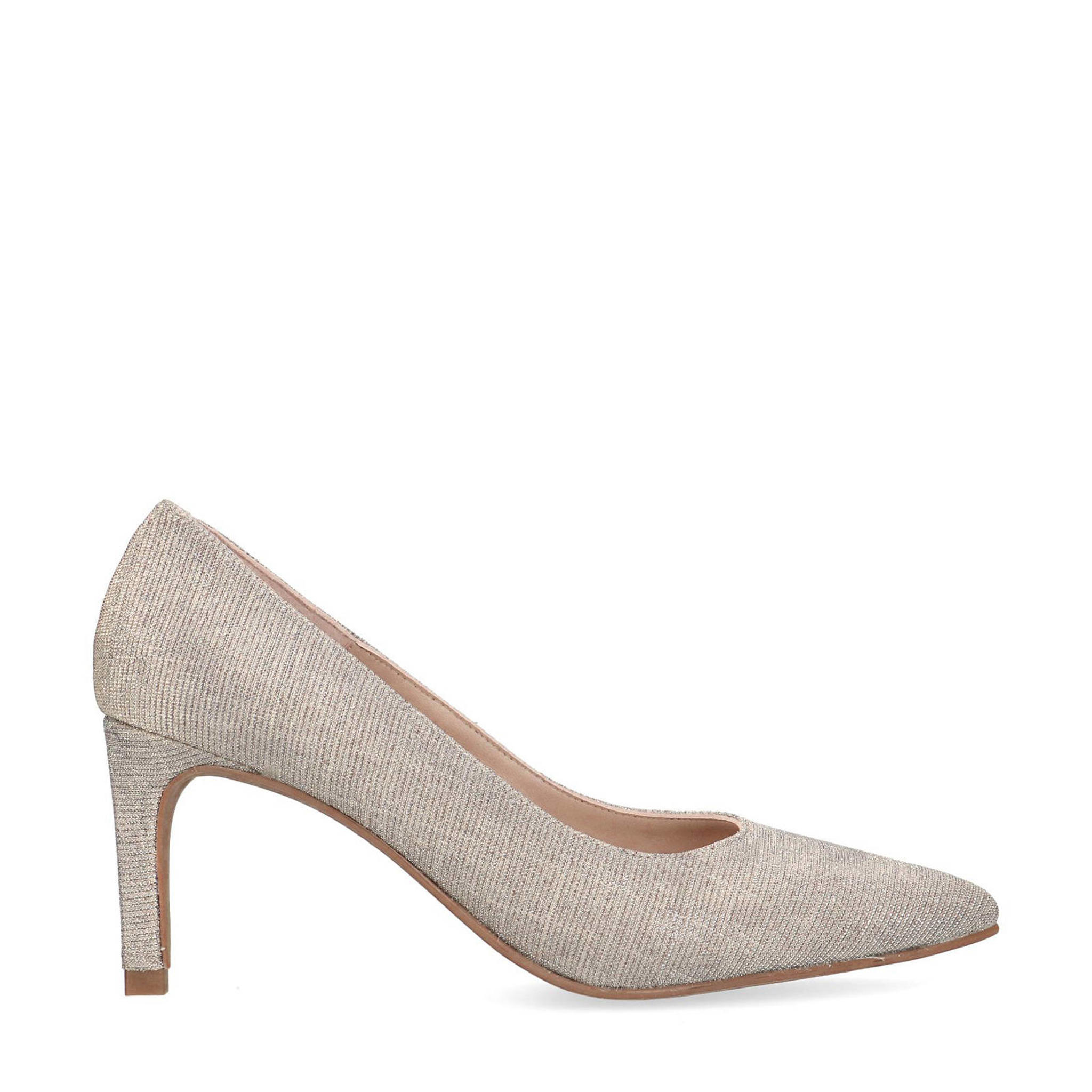 Manfield pumps met glitters goud | wehkamp