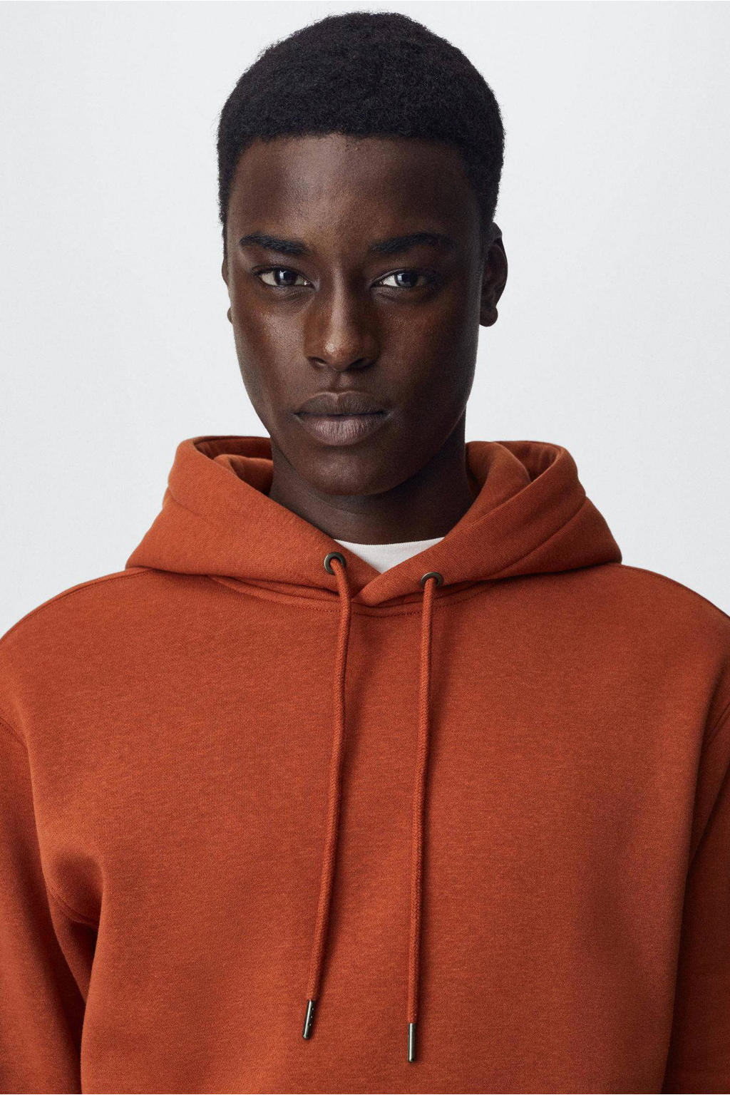 Mango Man hoodie donkeroranje | wehkamp