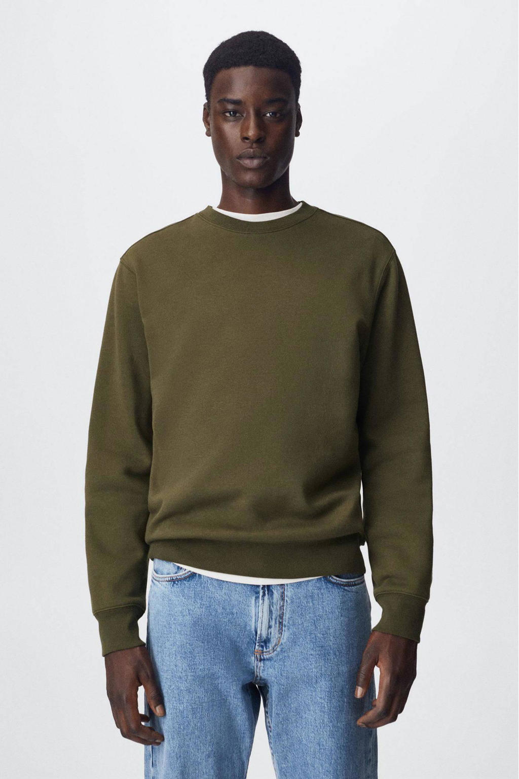 Mango Man sweater kaki kopen? | Morgen in huis | wehkamp