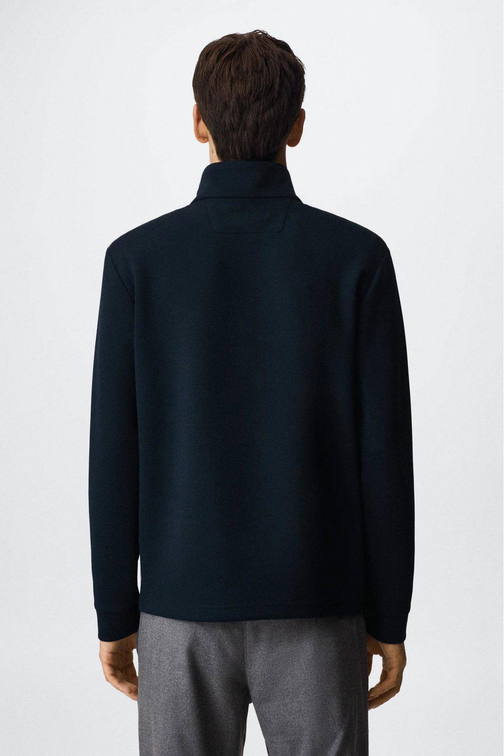 Mango Man sweater donkerblauw | wehkamp