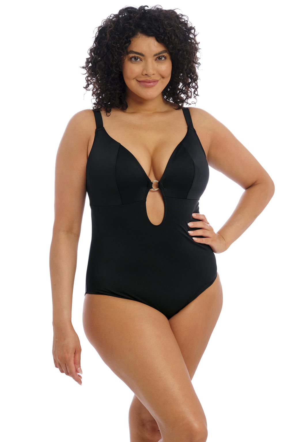 Elomi badpak Plain Sailing zwart | wehkamp