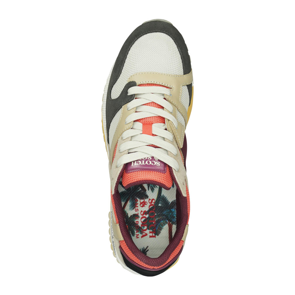 Scotch & Soda Vivex sneakers beige/zwart | wehkamp