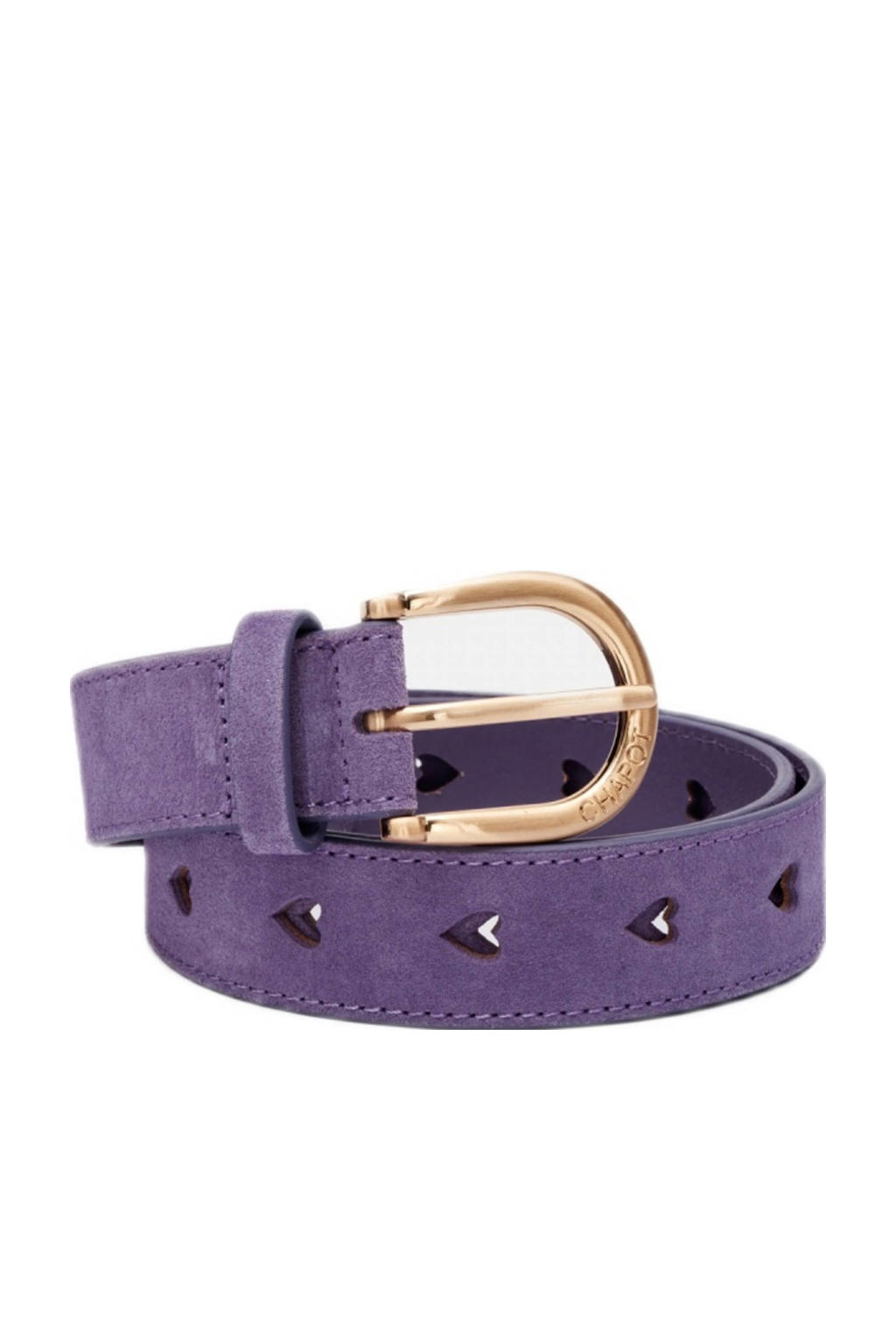 Fabienne Chapot leren riem Cut It Out Heart paars | wehkamp