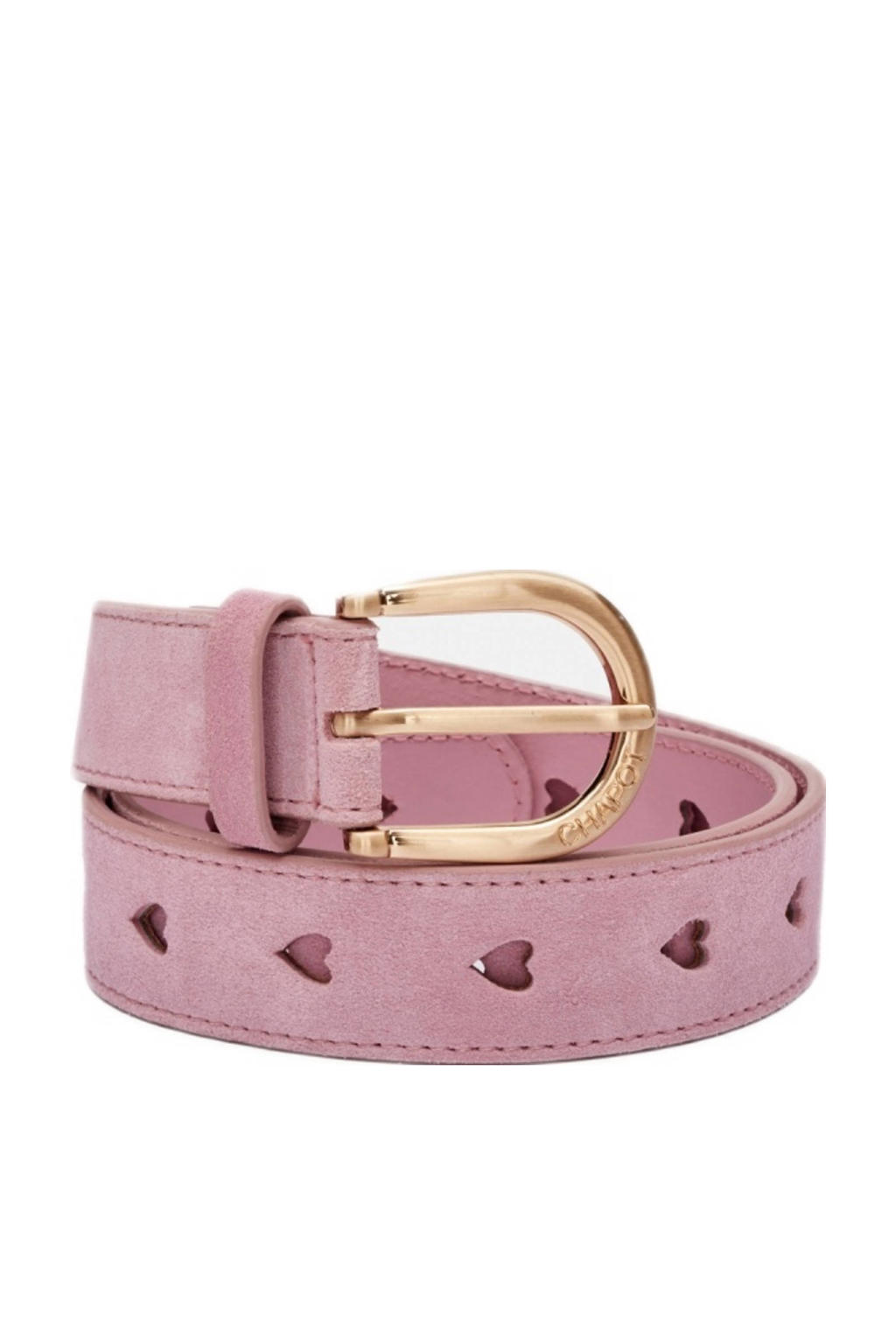 Fabienne Chapot leren riem Cut It Out Heart lichtroze | wehkamp