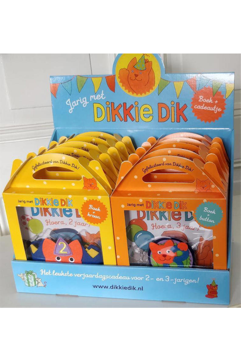 Jet Boeke Dikkie Dik: Jarig met Dikkie Dik - display 2 x 5 exx | wehkamp