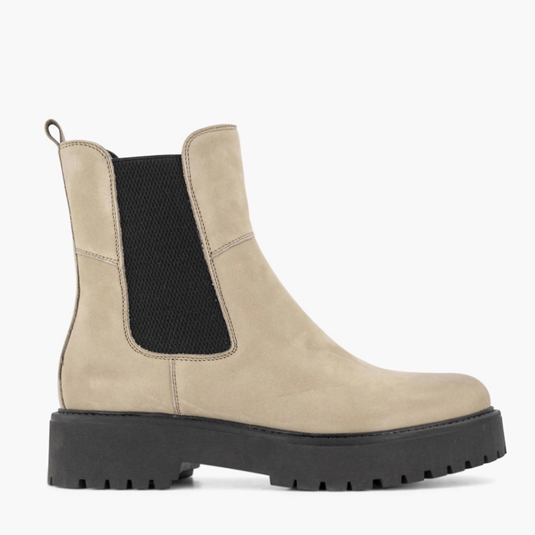 Oxmox nubuck chelsea boots beige | wehkamp