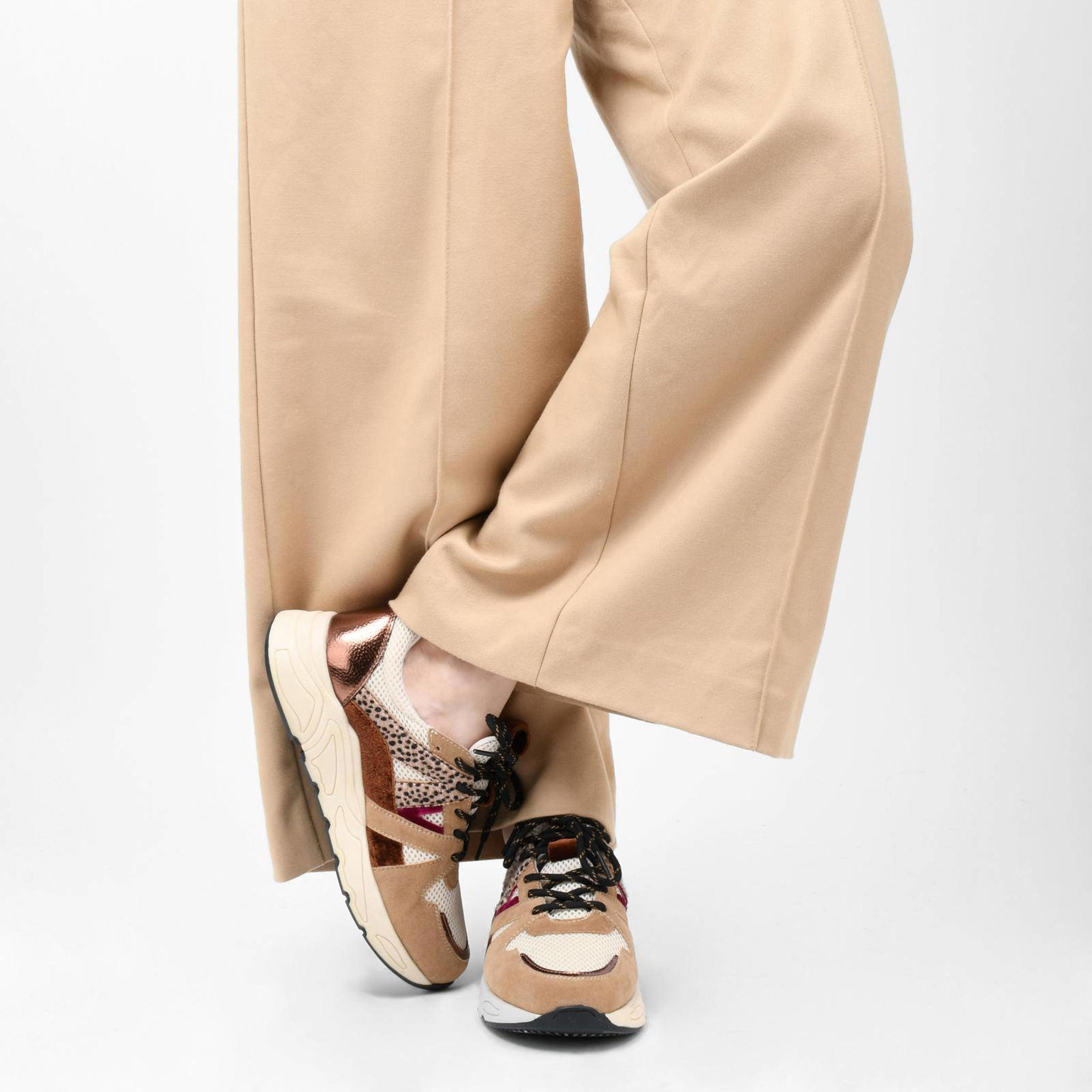 POSH by Poelman Carocel sneakers lichtbruin/multi | wehkamp